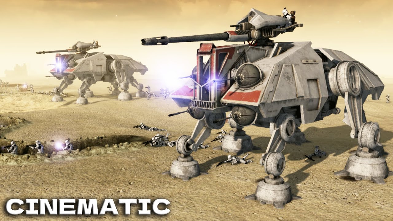 GALACTIC REPUBLIC vs BATTLE DROIDS - Cinematic Battle | Men of War ...