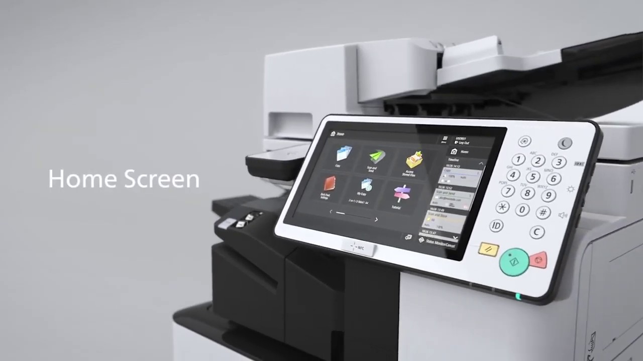 Canon imageRUNNER ADVANCE III User Interface - YouTube