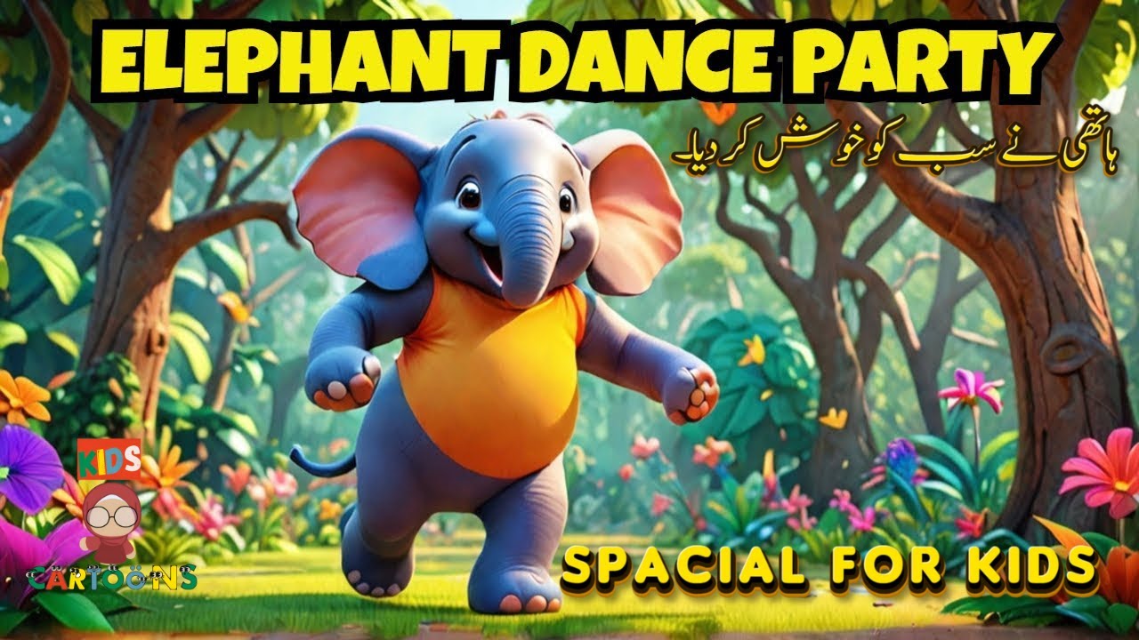 Elephant Dance Party! Fun Animal Dance For Kids 🐘 Bitto Kids Cartoons ...