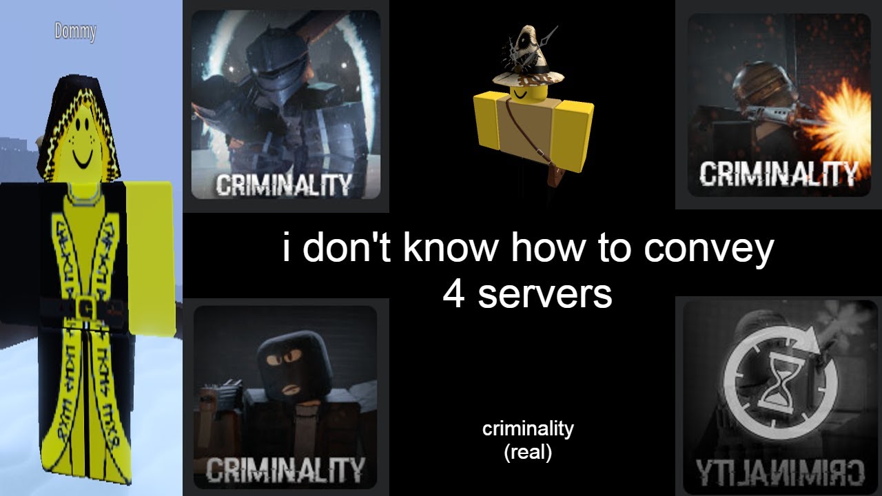 4 different servers in roblox criminality - YouTube