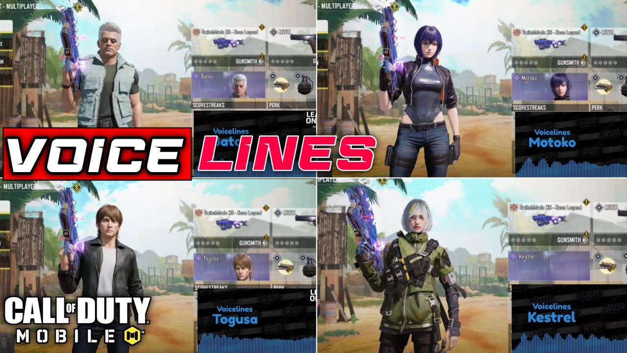 New Motoko Got Voice Lines S7 Leaks Codm - YouTube