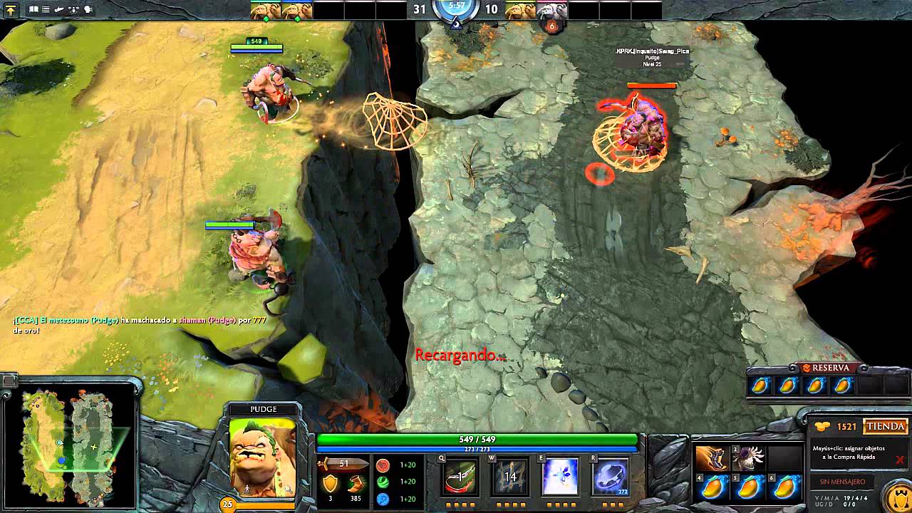 pudge wars 1 hook 1 kill 2vs2 Delete - YouTube