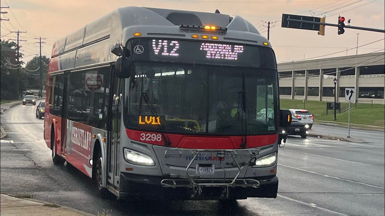 Wmata 2020 New Flyer Xcelsior XN40 #3298 On Route V12 - YouTube