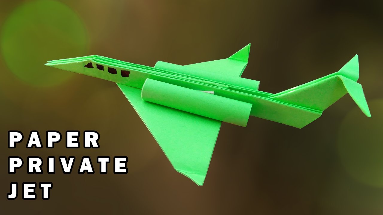 Origami Paper Private Jet Airplane | How to make a paper Private ...