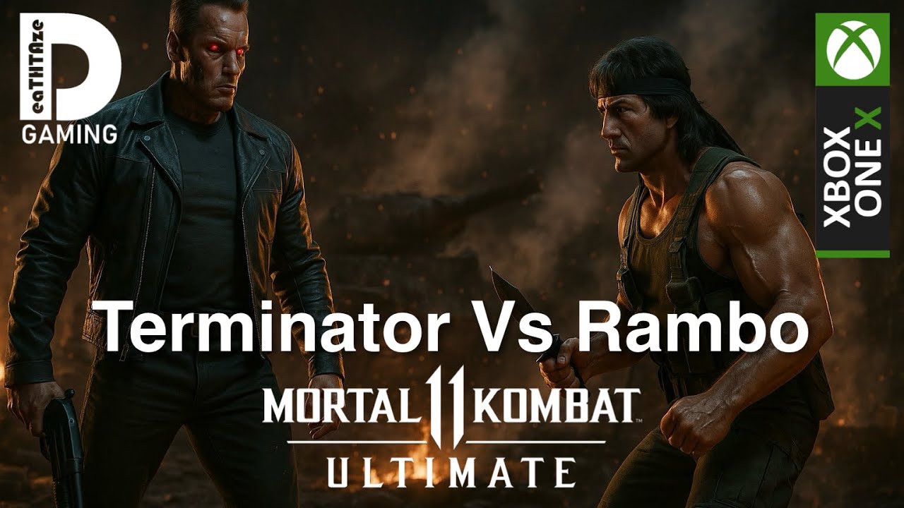 Mortal Kombat 11 Terminator Model 101 VS Marching Orders Rambo Gameplay ...