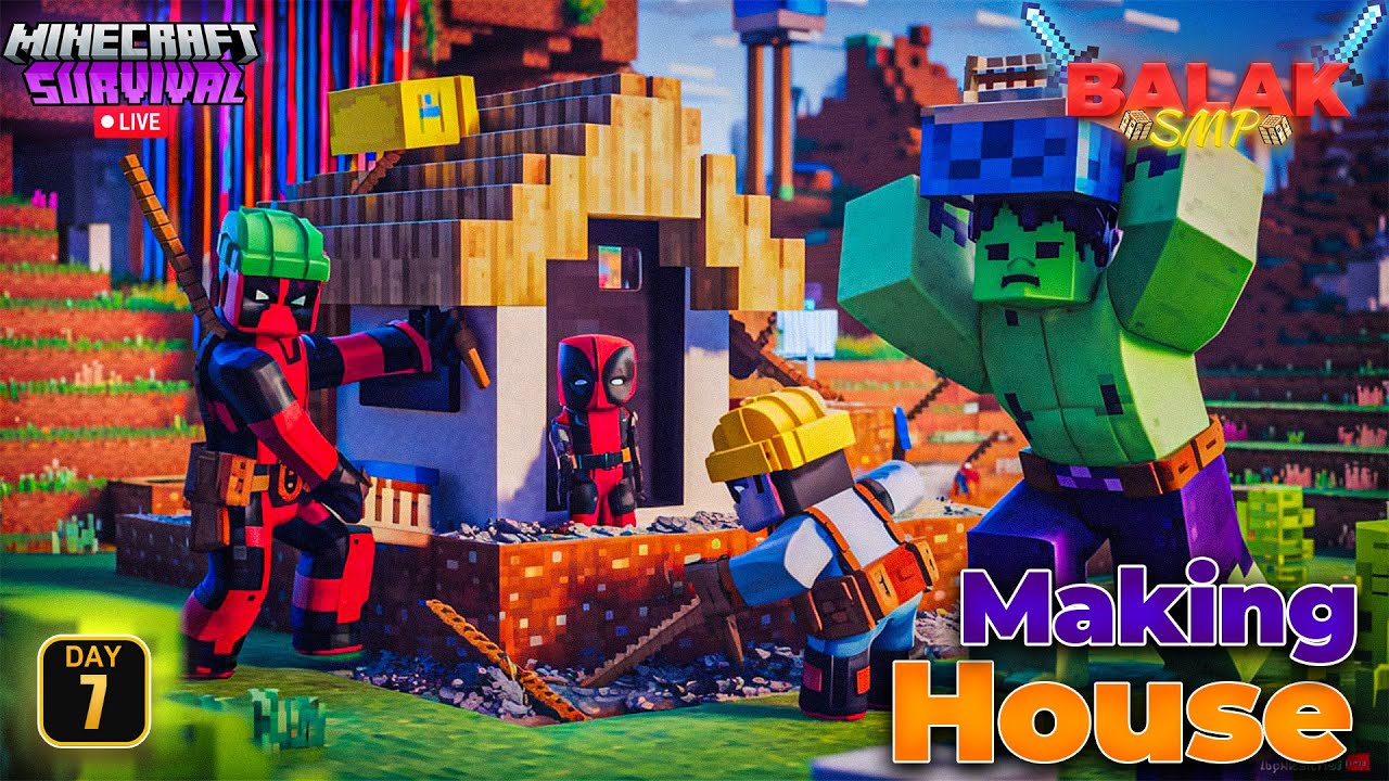 Making Op House In Balak Smp | Minecraft Live Stream Hindi 🔴 ...