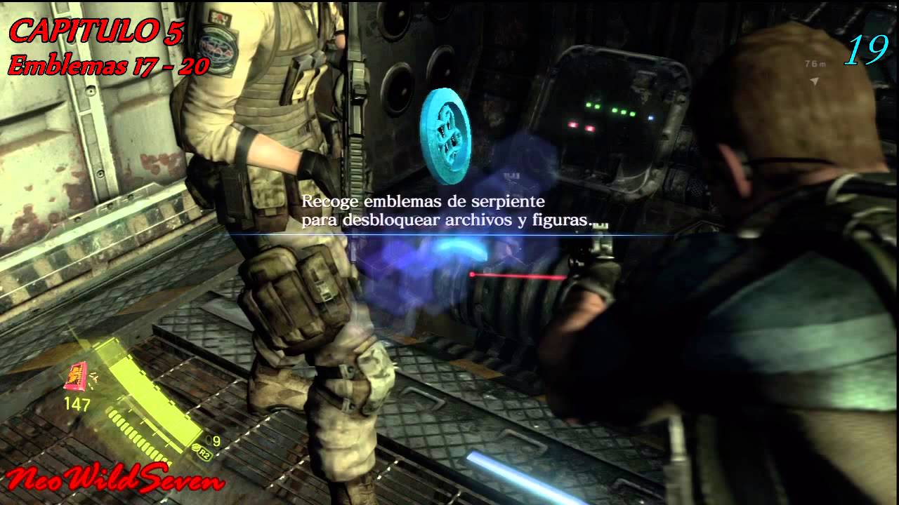 RE6 All Serpent Emblems Location - Chris Campaign - CHAPTER 5 - YouTube