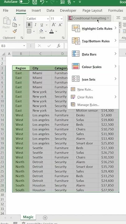 Excel shorts trick || how to add formatting in Excel || Excel short video ‎@aiyoit - YouTube
