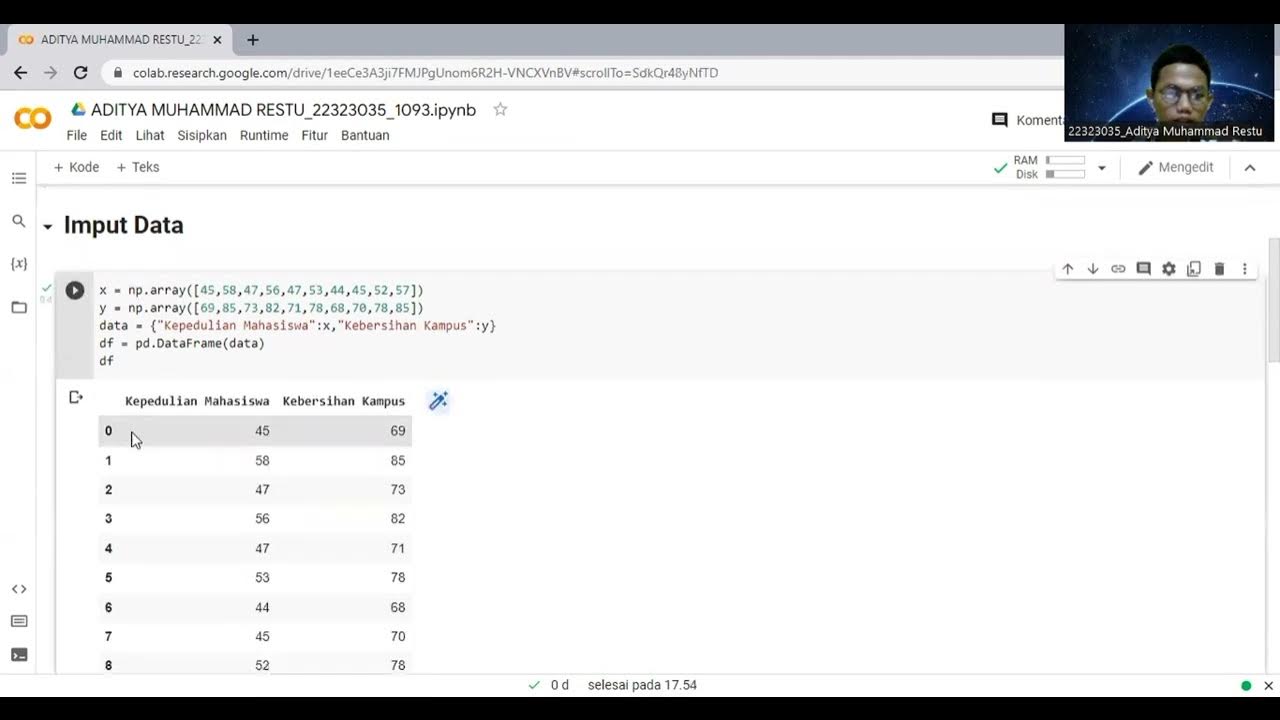 Presentasi Materi Linear Regression with google collab - YouTube