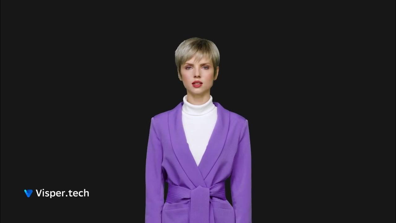 Пример генерации аватара в сервисе Visper - YouTube