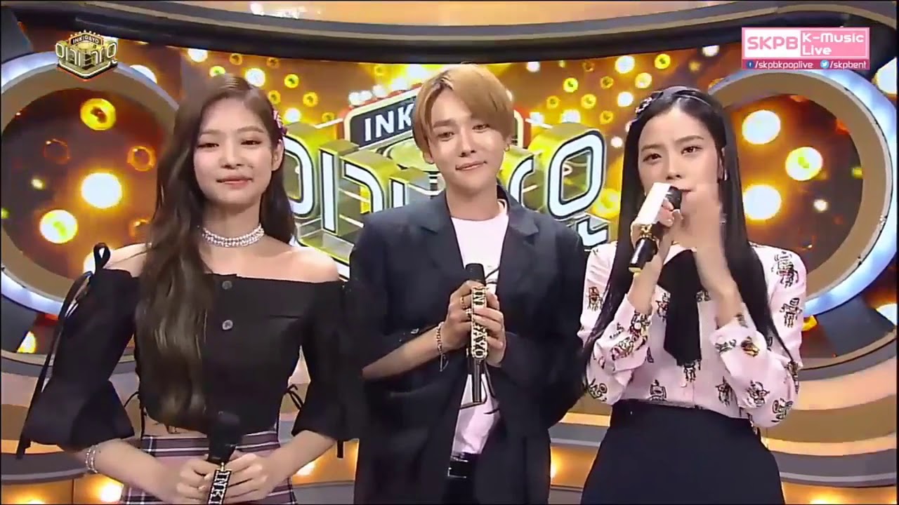 BLACKPINK Jennie & Jisoo & WINNER Kim JinWoo + MCs '0820 SBS Inkigayo ...