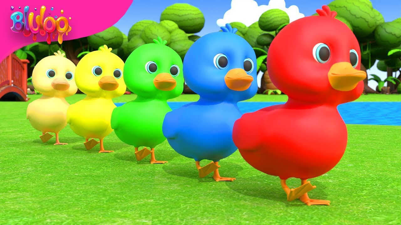 Five Little Ducks | Kids Songs | BluLoo Nursery Rhymes & Kids Songs ...