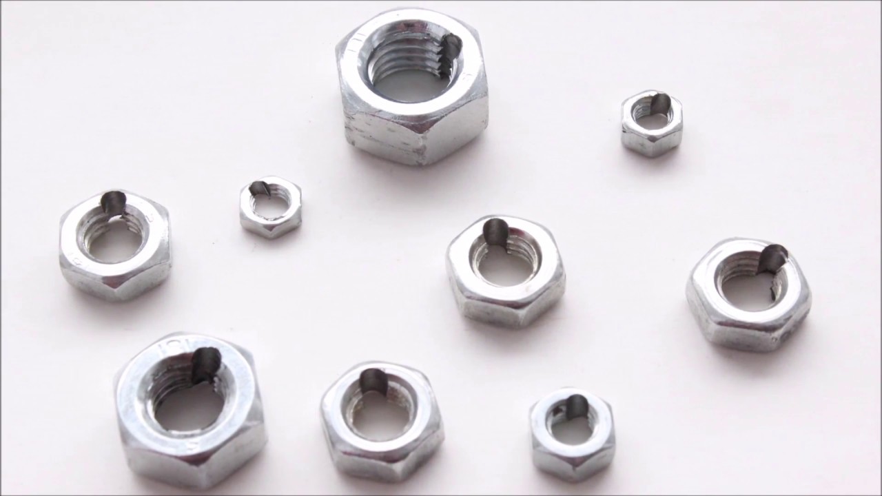 Thread Locking Hex Nut with Rethreading Capability - YouTube