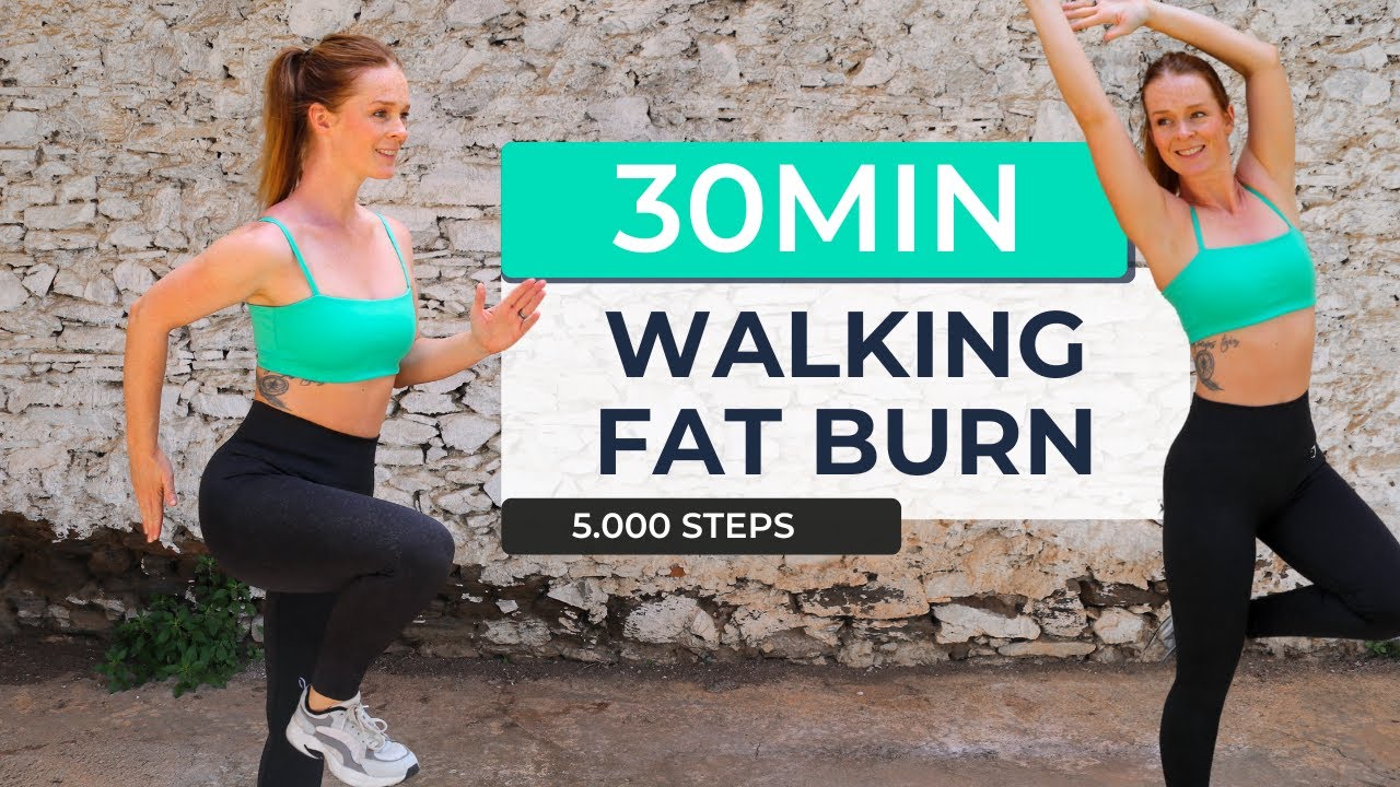5000 STEPS IN 30 MIN | Walking FAT BURN Workout to the Beat | Fun & Easy | No Repeat, No Jumping ...
