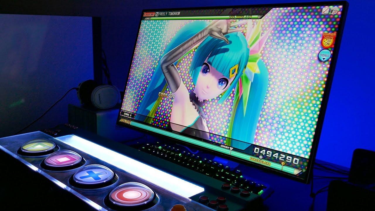 Hatsune Miku - Project Diva Arcade FT - (PC 4K) - "Freely Tomorrow ...