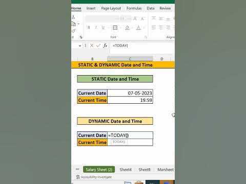 Excel Date and Time tips and tricks | How to put date and time in Excel ...