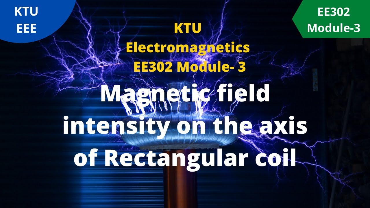 KTU Electromagnetics Module-3 | Magnetic field intensity on the axis of ...