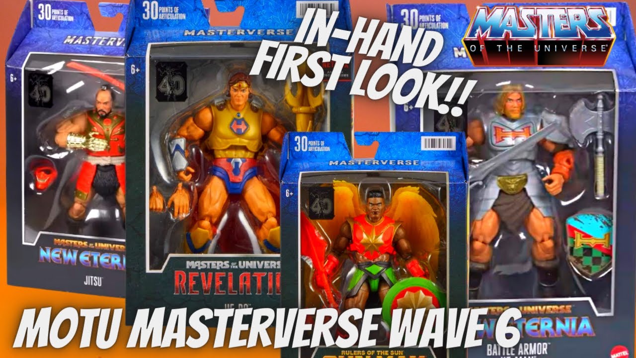 Masters Of The Universe Masterverse Wave 6 In-Hand First Look!! - YouTube
