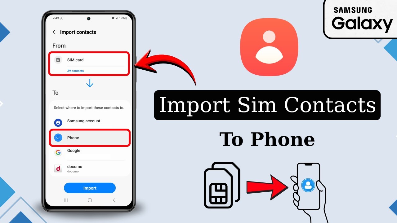 How to Import SIM Contacts to Phone Samsung | Copy SIM Contacts to ...