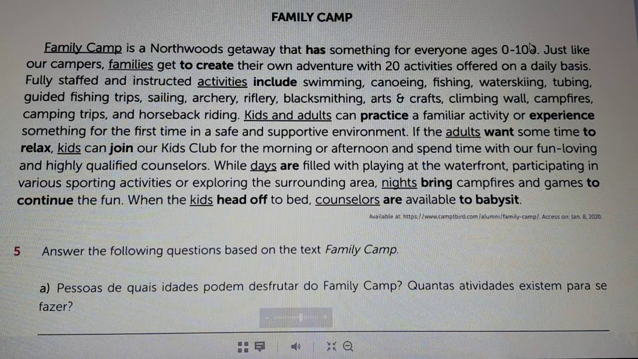 CNEC Home Learning - 7° ano - Texto pg.5 - Língua Inglesa - Teacher ...