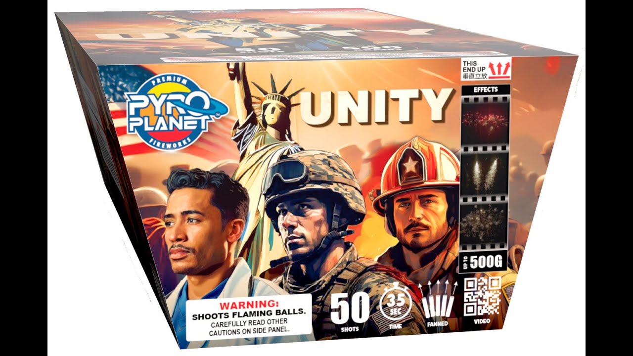 Unity - 50 shots 500G - Pyro Planet - YouTube