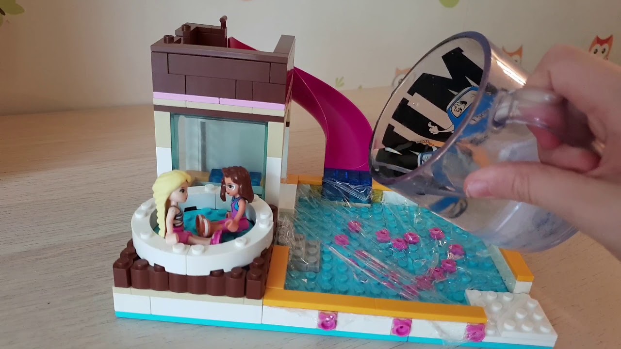 Putting water in my LEGO swimming pool! - YouTube