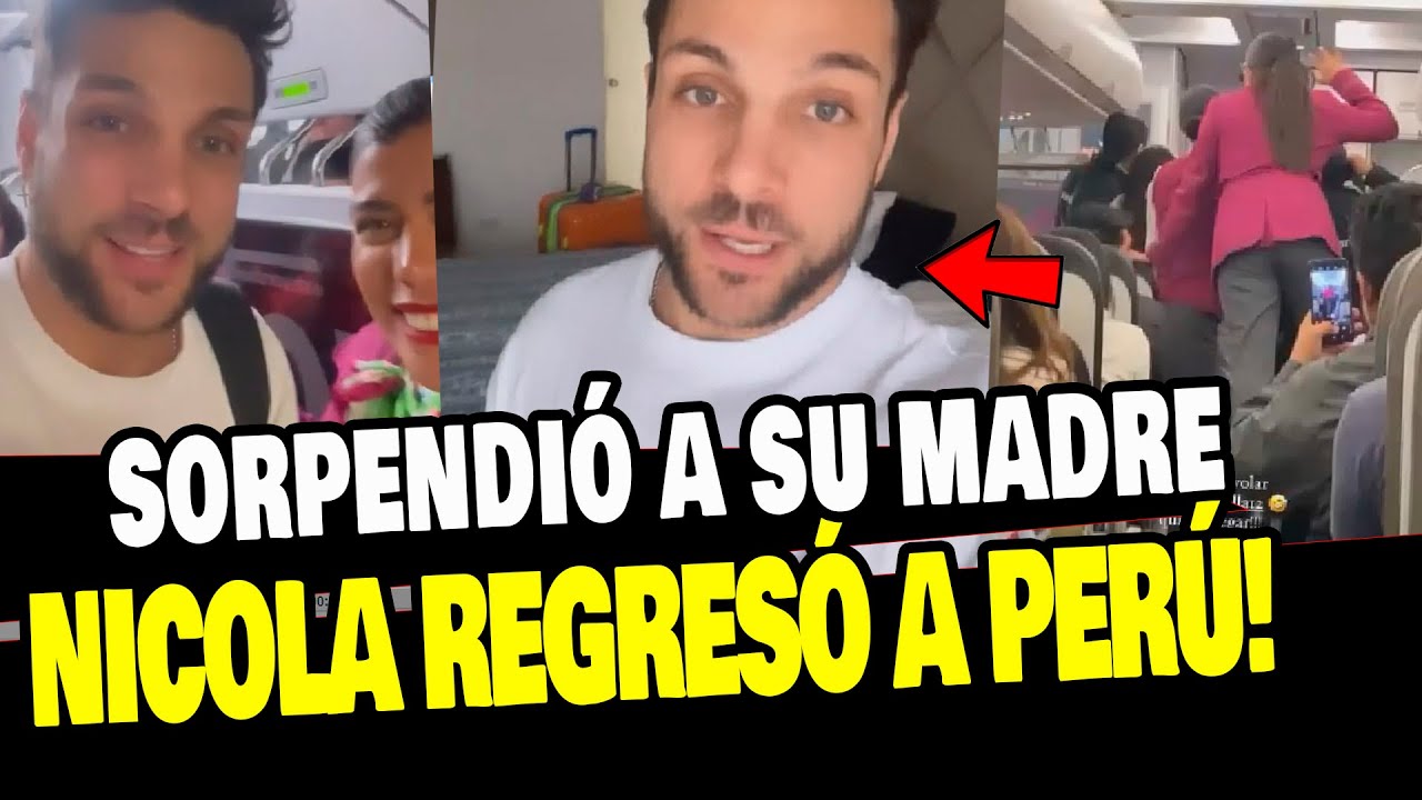 NICOLA PORCELLA REGRESÓ A PERÚ PARA SORPRENDER A SU MADRE TRAS TRIUNFO ...