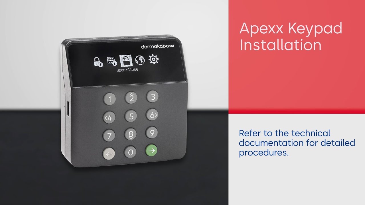 Apexx: Keypad Installation - YouTube