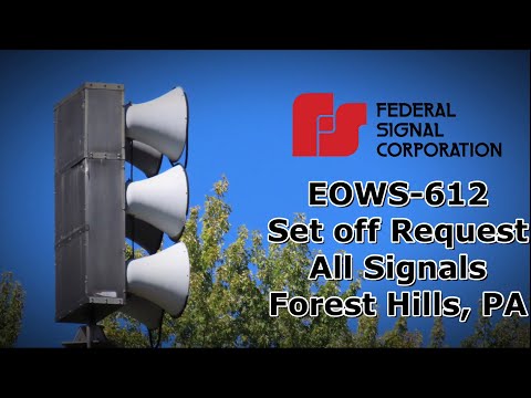 Federal Signal EOWS-612, Set off Request, All Signals, Forest Hills, PA ...