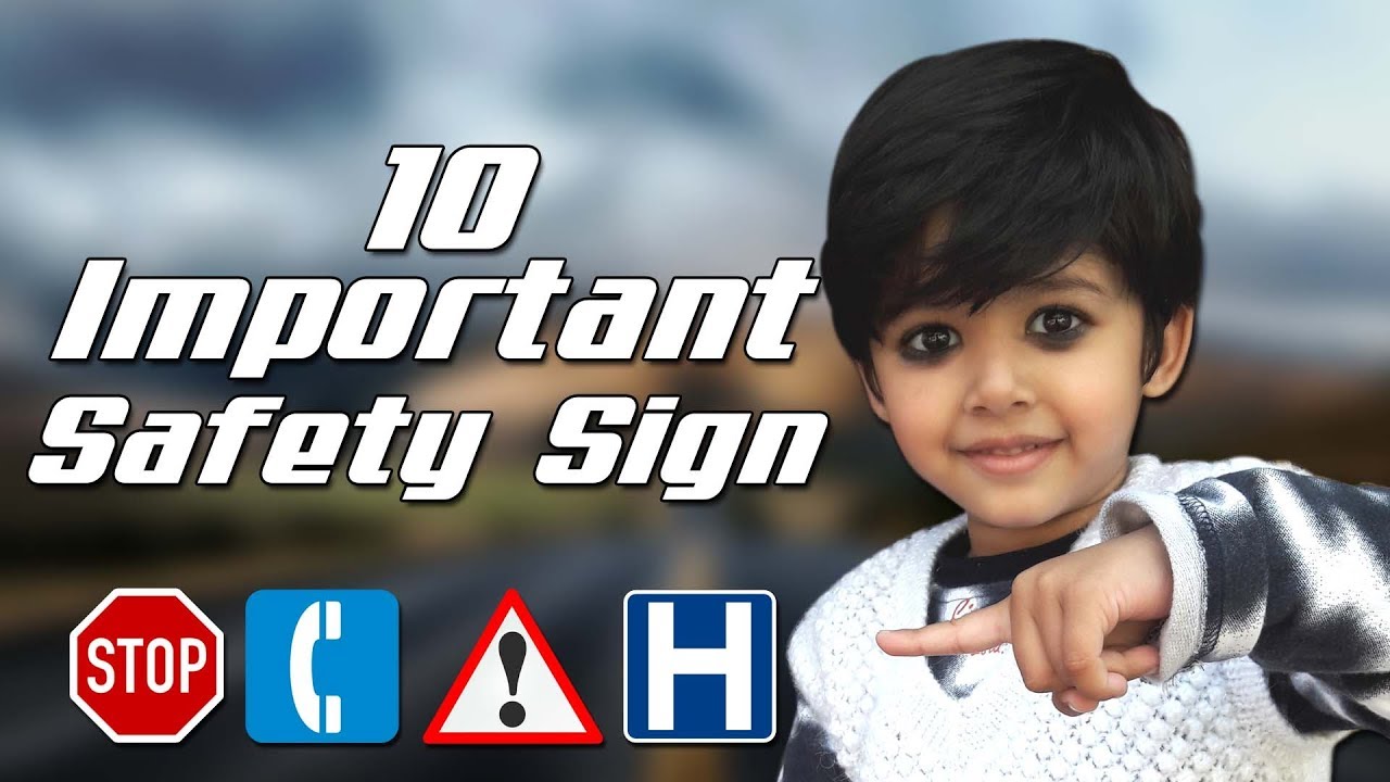 Safety sign | Safety symbols | for kids learning - YouTube
