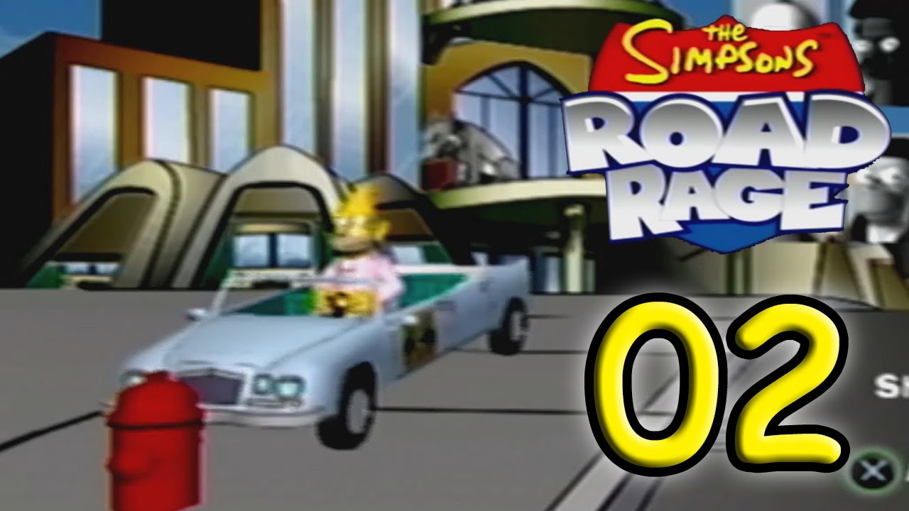 The Simpsons Road Rage (replay) part 2 | Road Rage as Grampa - YouTube