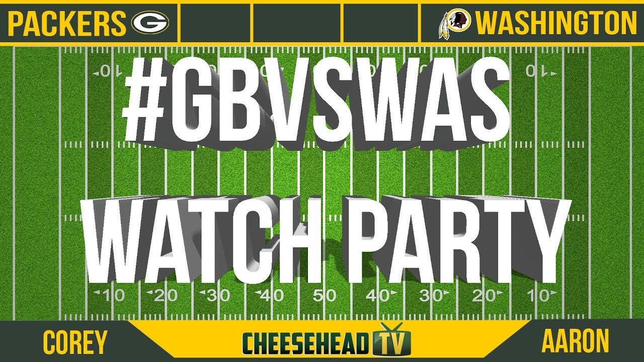 Packers Watch Party: Green Bay visits Washington - YouTube