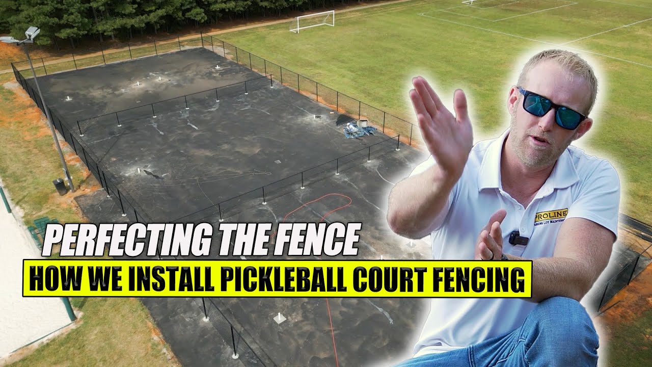 PICKLEBALL COURT FENCING INSTALLATION | Mooresville, NC - YouTube