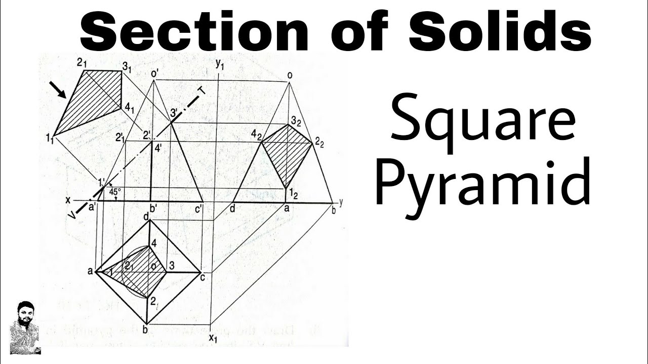 1. Section of Solids | Square Pyramid | Problem#1 | Most Important ...