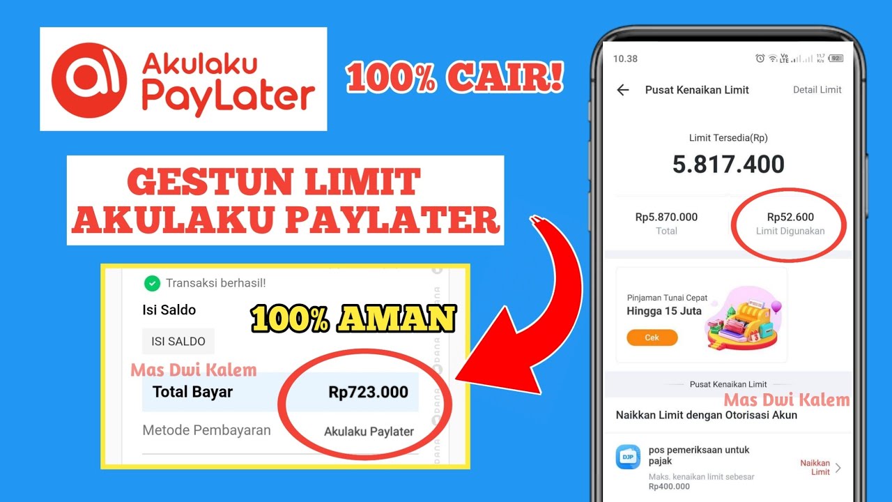 CARA GESTUN AKULAKU PAYLATER | CARA MENCAIRKAN LIMIT AKULAKU PAYLATER ...