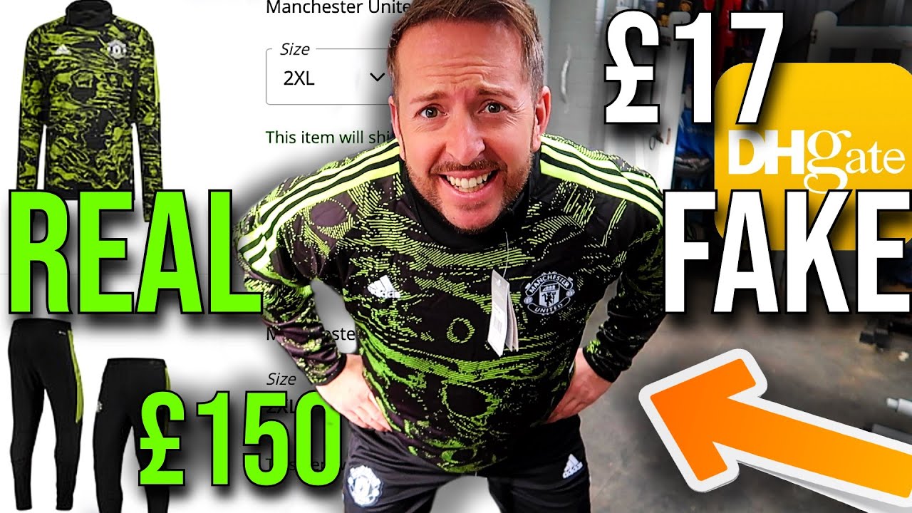 I Bought a FAKE "Authentic" Manchester United TRACKSUIT off DH GATE ...