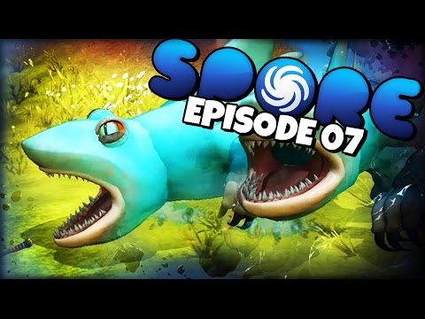 HUNTED BY THE GIANT SHARK! KEVIN RETURNS | Spore (Let's Play Spore Part ...