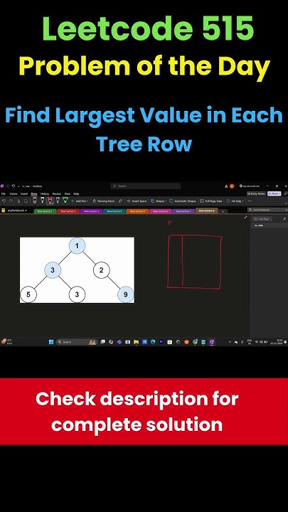 Find Largest Value In Each Tree Row Leetcode Dsa Coding Leetcodeing 7912