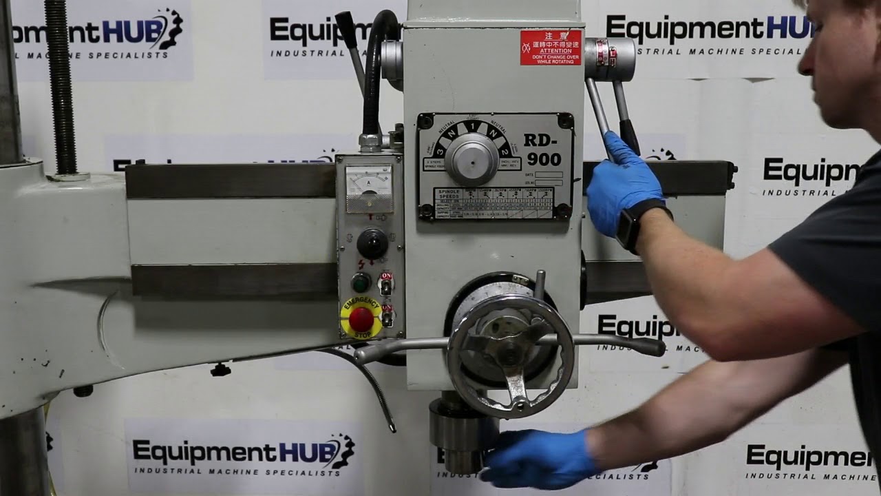 Acra FRD900 8-1/4" x 3' Radial Arm Drill - YouTube