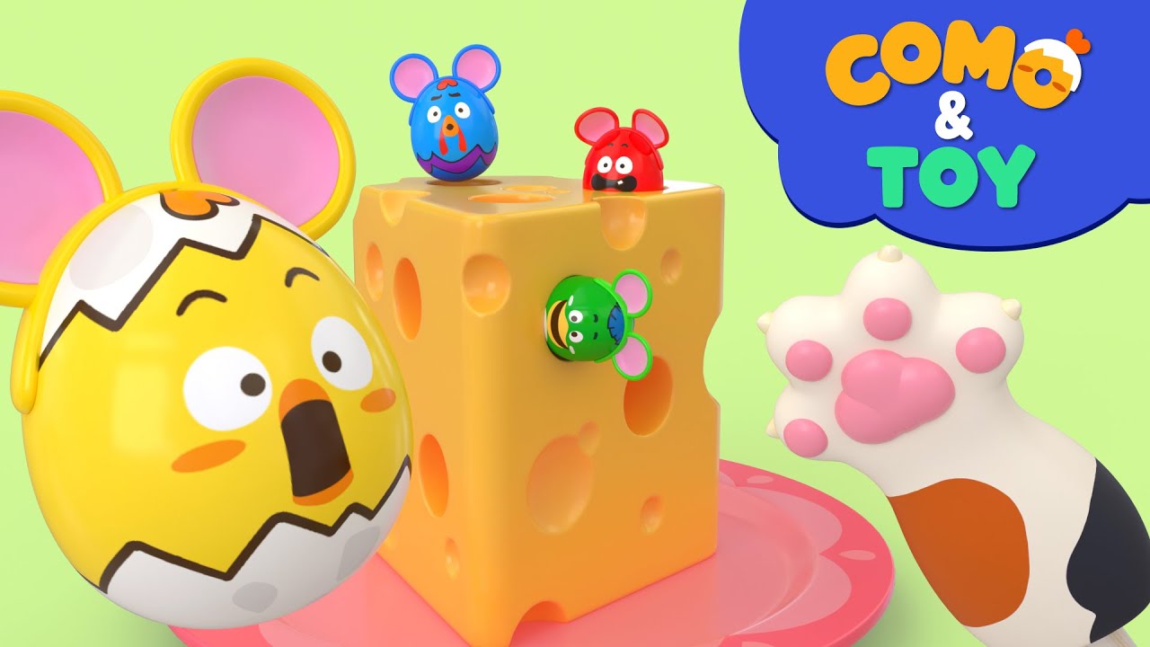 Como | Egg Mouse | Learn colors and words | Cartoon video for kids ...