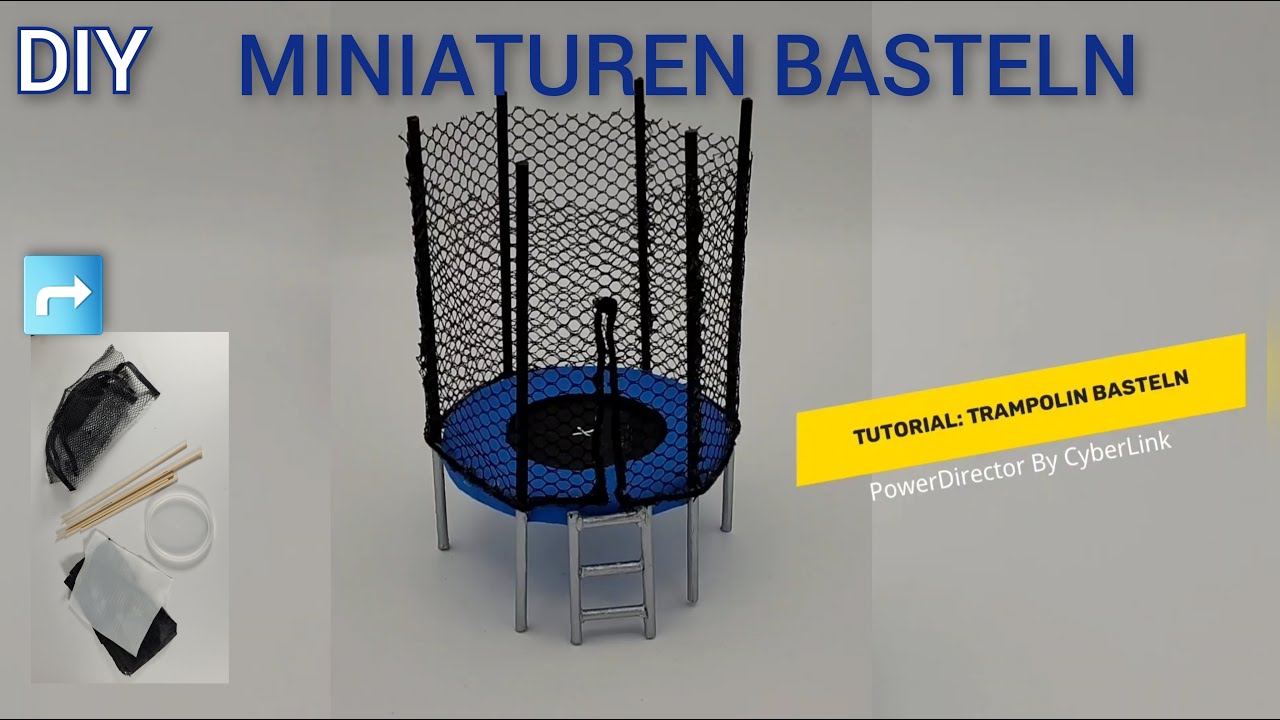 Tutorial: Mini-Trampolin basteln / DIY: how to craft a miniature ...