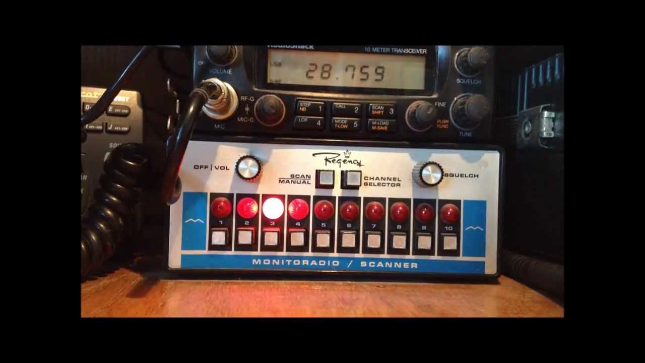 Restored 1976 Regency Police Scanner - YouTube
