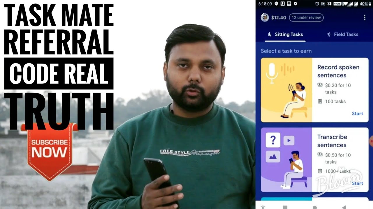 Task Mate Referral Code Real Truth - YouTube