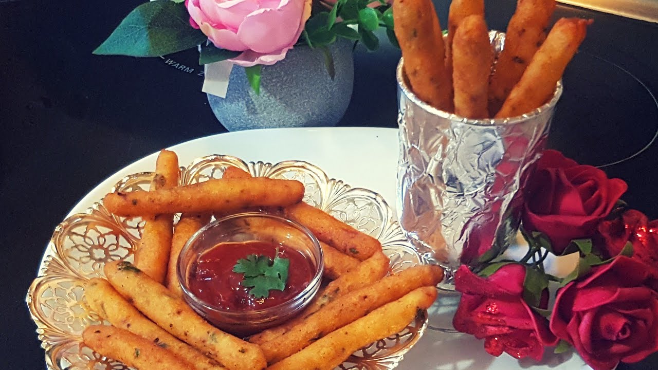 CRISPY POTATO FINGERS|HOW TO MAKE ALOO SUJI FINGERS|POTATO SNACK ...