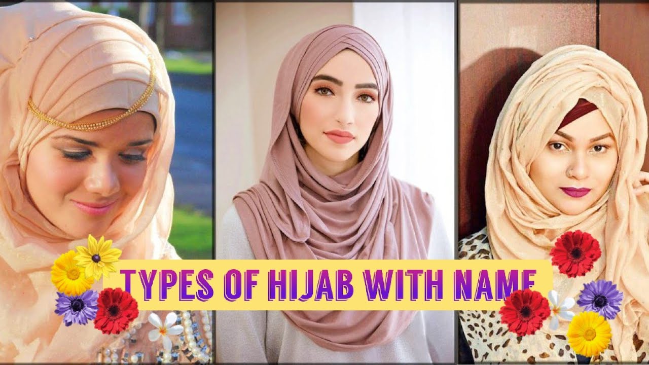 Types of hijab with their names|| different types of hijab|| hijab ...