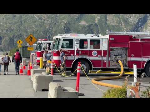 Cruise Ship Dock Erupts into Flames in Whittier, Alaska