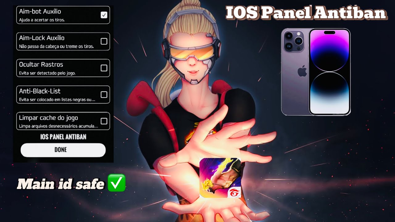Free Fire iPhone/IOS Antiban Panel 🔫 All Server Working Anti blacklist No ban HEADTRICK FF ios ...