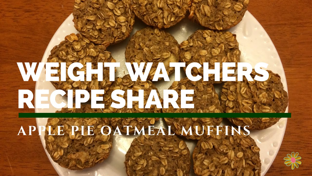 Weight Watchers Recipe Share | Apple Pie Oatmeal Muffins | 2sp - YouTube