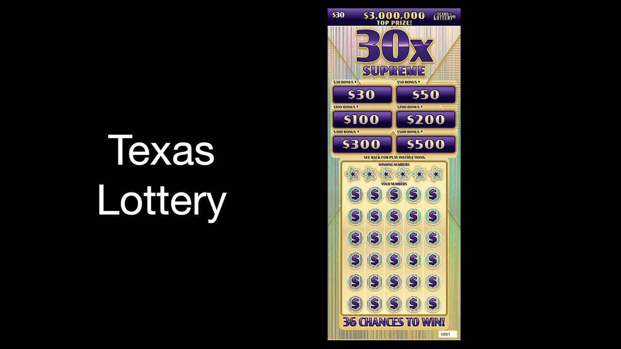 30X Supreme - Texas Lottery $30 (December 2024) WORST $30 TICKET IN ...
