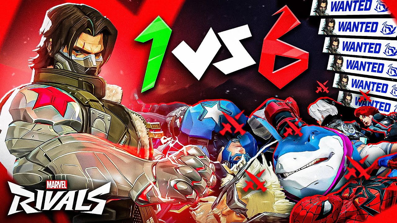 Taking on Whole Teams as Winter Soldier in Marvel Rivals - YouTube